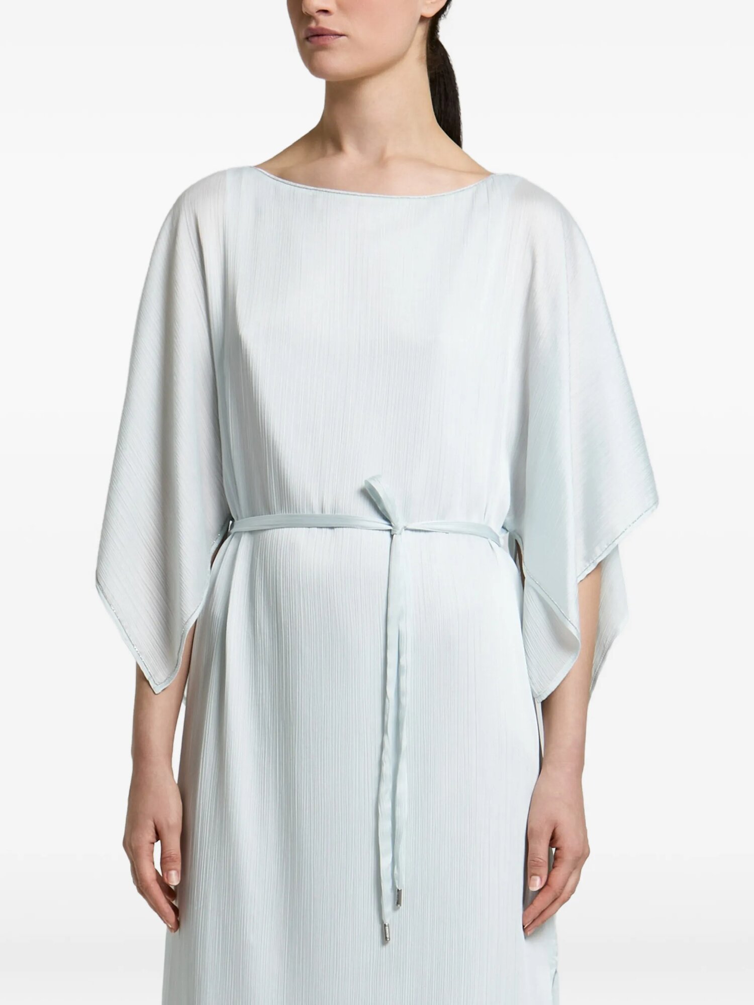 Платье Crinkled tie-waist midi dress