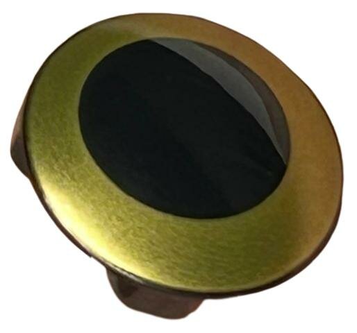 Деталь Lego 2654pb014 Plate, Round 2 x 2 with Rounded Bottom with Gold Circle Pattern