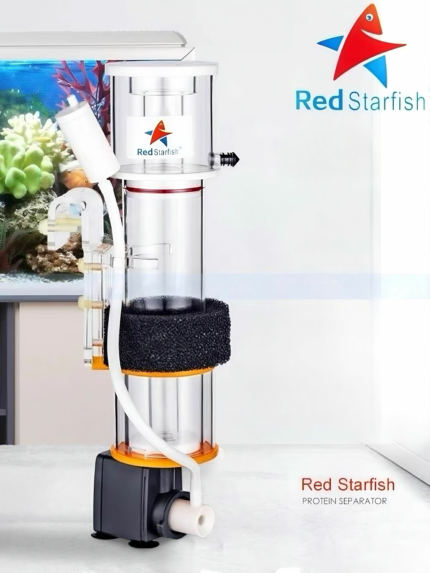 Red Starfish Подходит для водных объемов от 50 л до 90 л, Протеиновый скиммер для морского аквариума очистка воды и фильтрация