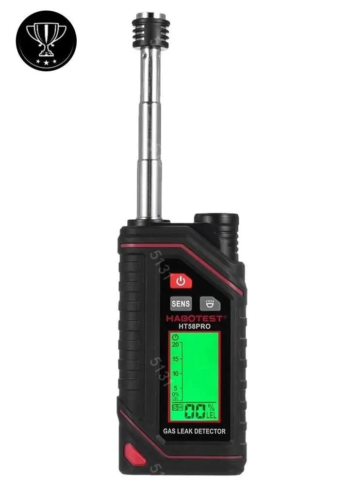 GM Детектор природного газа HABOTEST с выдвижным зондом длиной 11,5 дюймов, детектор утечки пропана со встроенной вспышкой.
