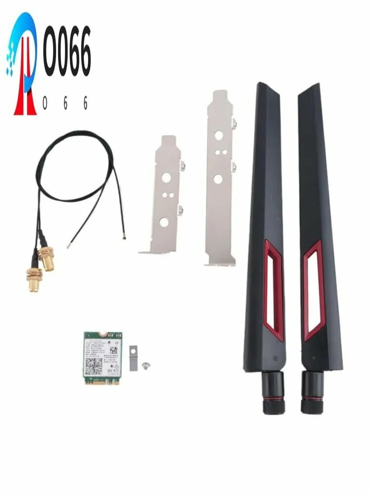 H7(Q D C Беспроводная карта Wi-Fi 6E AX210 2400 Мбит/с Bluetooth 5.2 Desktop Kit 802.11Ax 2.4G/5Ghz/6Ghz AX210NGW, с антенной 10DBi
