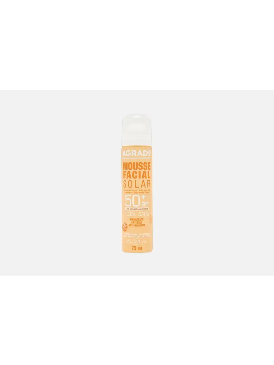 AGRADO Facial sunscreen mousse Солнцезащитный мусс д 75мл