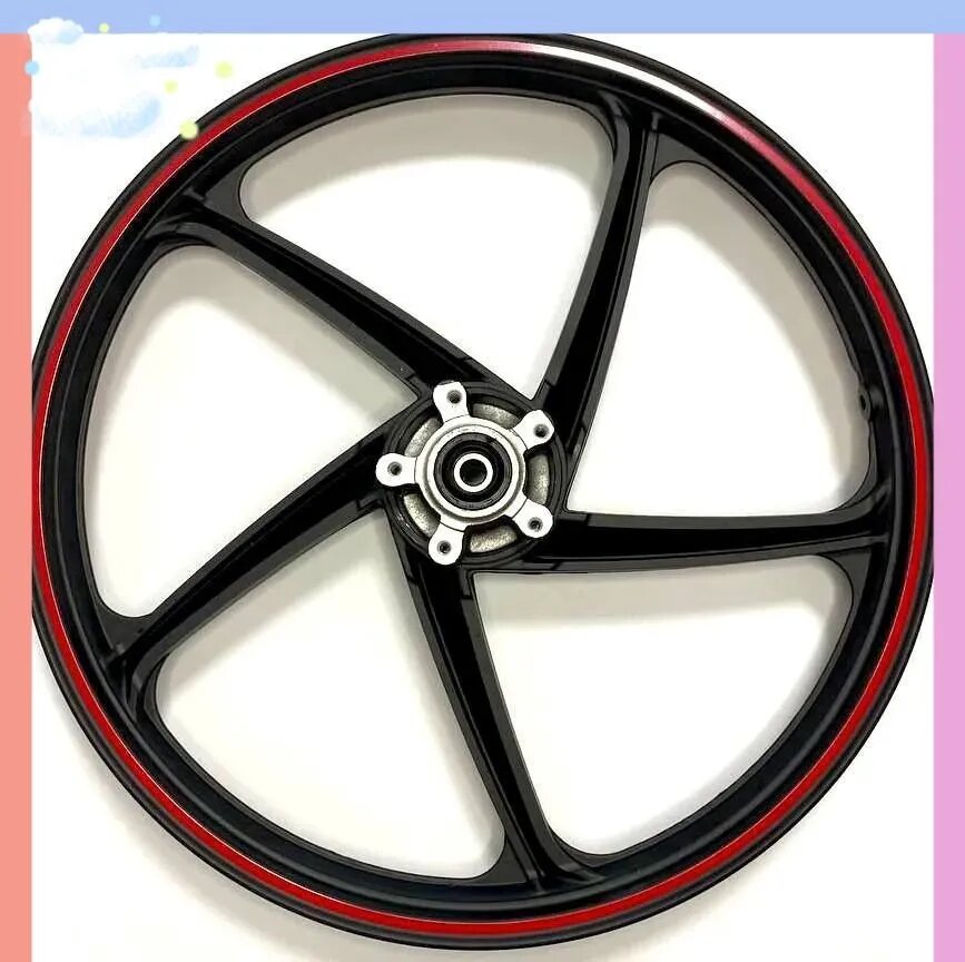 Колесный диск для мототехники Motoland, Omaks Motors 17 дюймов, черный матовый, 2 шт.