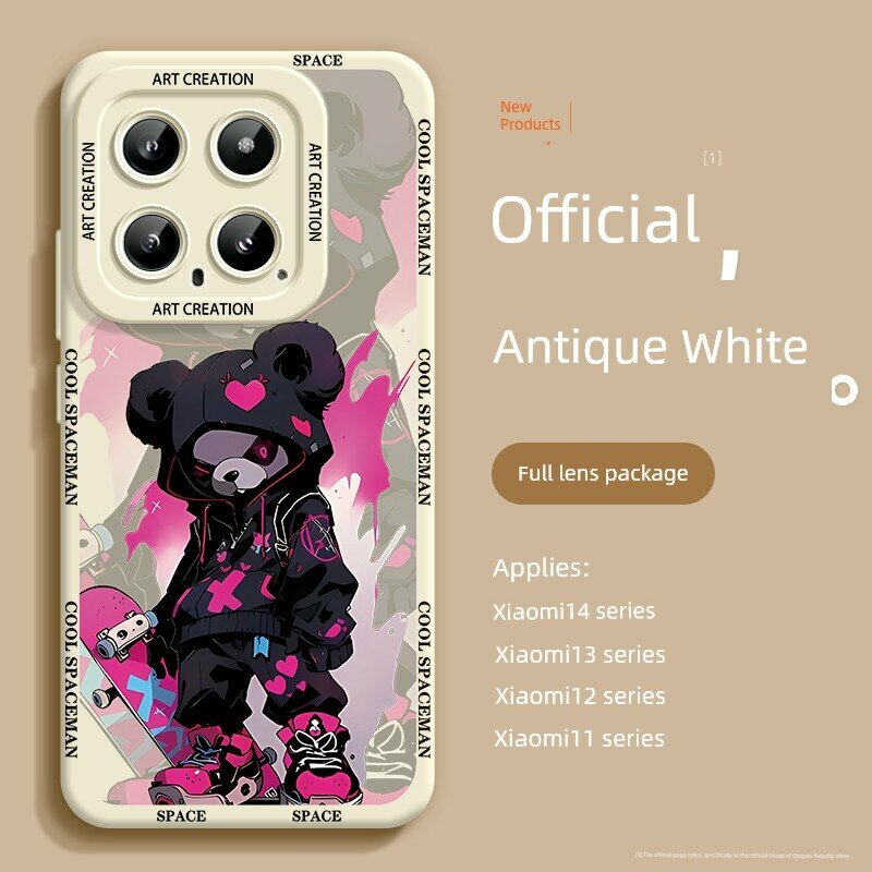 Жидкий силиконовый чехол для Xiaomi 12, античный белый, с антицарапиной, мягким ощущением, полное покрытие