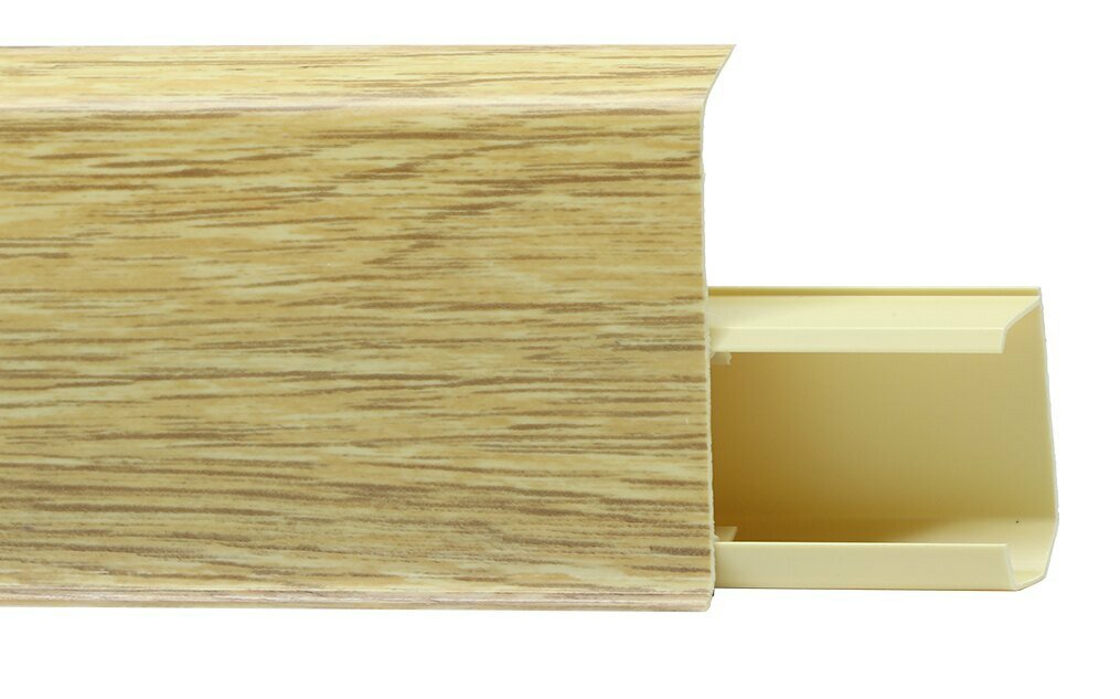 Плинтус пластиковый Winart Tera 72 мм Дуб Окланд 710, 1 шт.