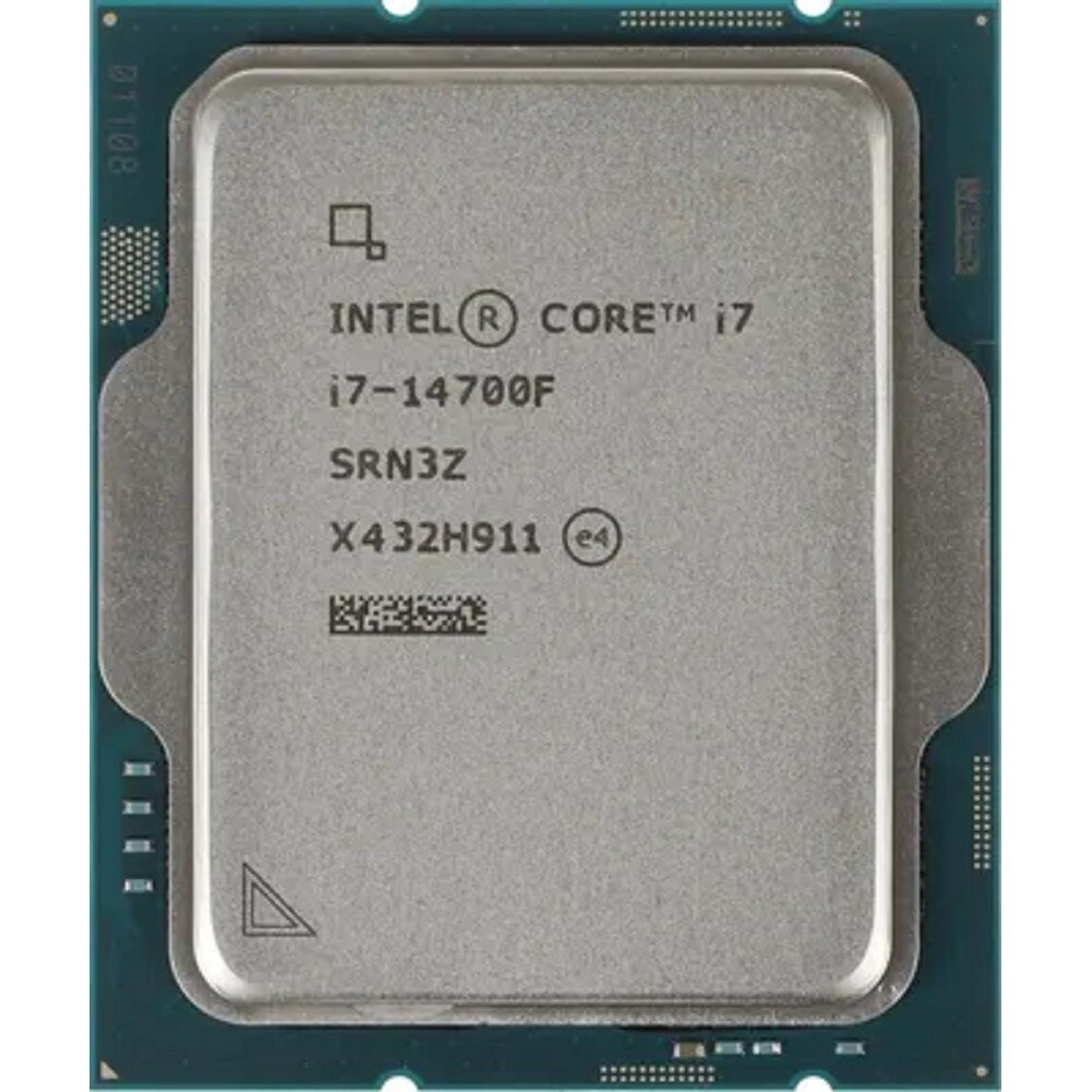 Процессор CPU Intel Core i7-14700F, 2.1ГГц, (Turbo 5.4ГГц), 20-ядерный, 33МБ, LGA1700, OEM