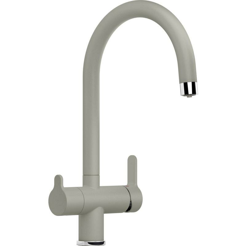 Смеситель для кухни Blanco Trima 526272 жемчужный, с краном для питьевой воды, рычажный, латунь