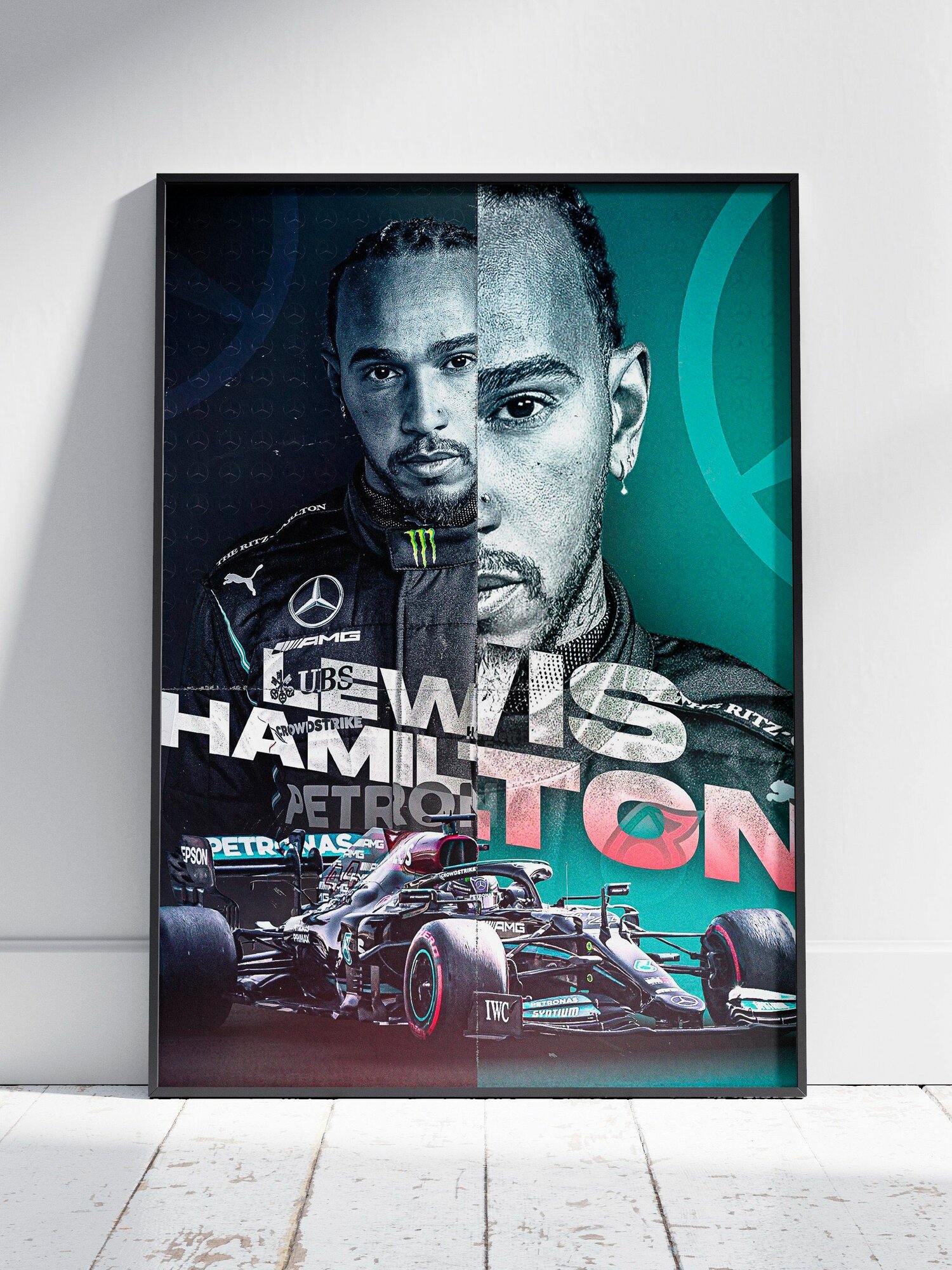 Плакат на стену для интерьера Льюис Хэмилтон (Lewis Hamilton 33) - Постер по спорту и физической активности формата A4 (21x30 см)