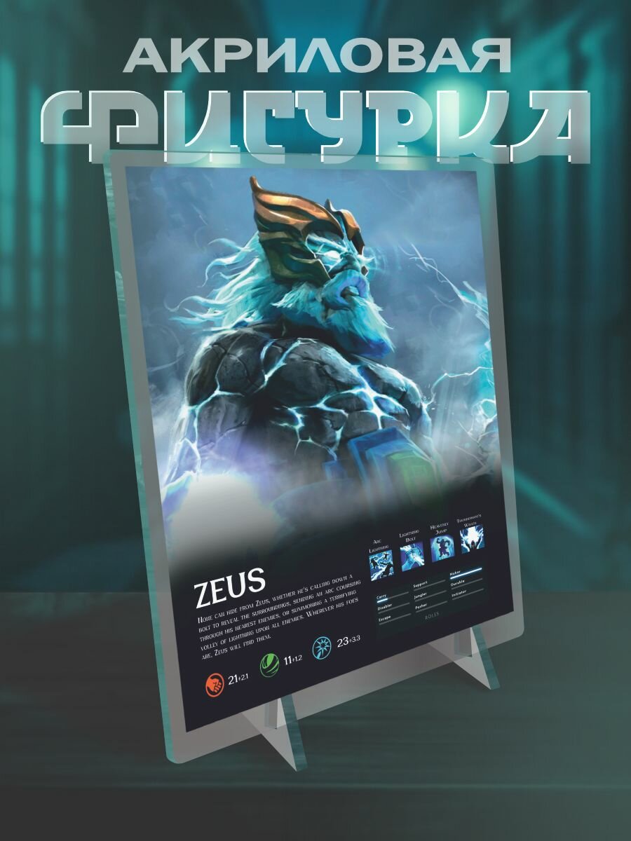 Фигурка акриловая Zeus- Дота