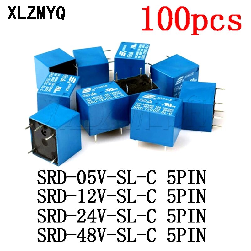 Реле SRD 5V SRD-05VDC-SL-C 5pin