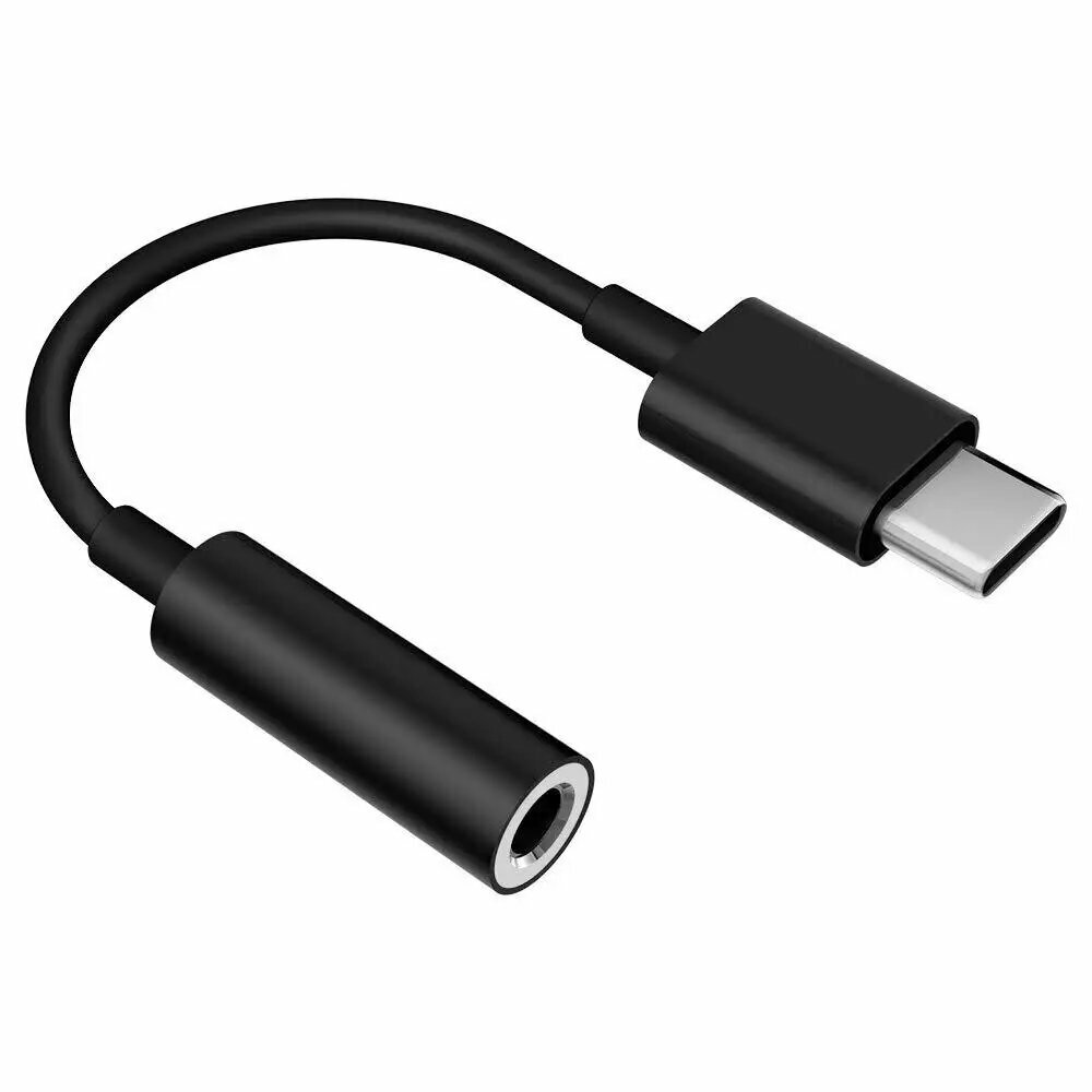 Аудио адаптер USB Type-C 3.5 мм Black