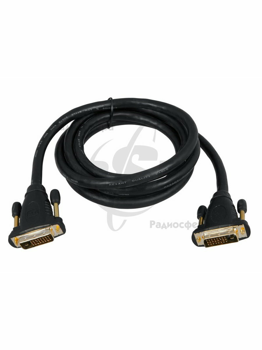 Кабель DVI-DVI 5м Gold
