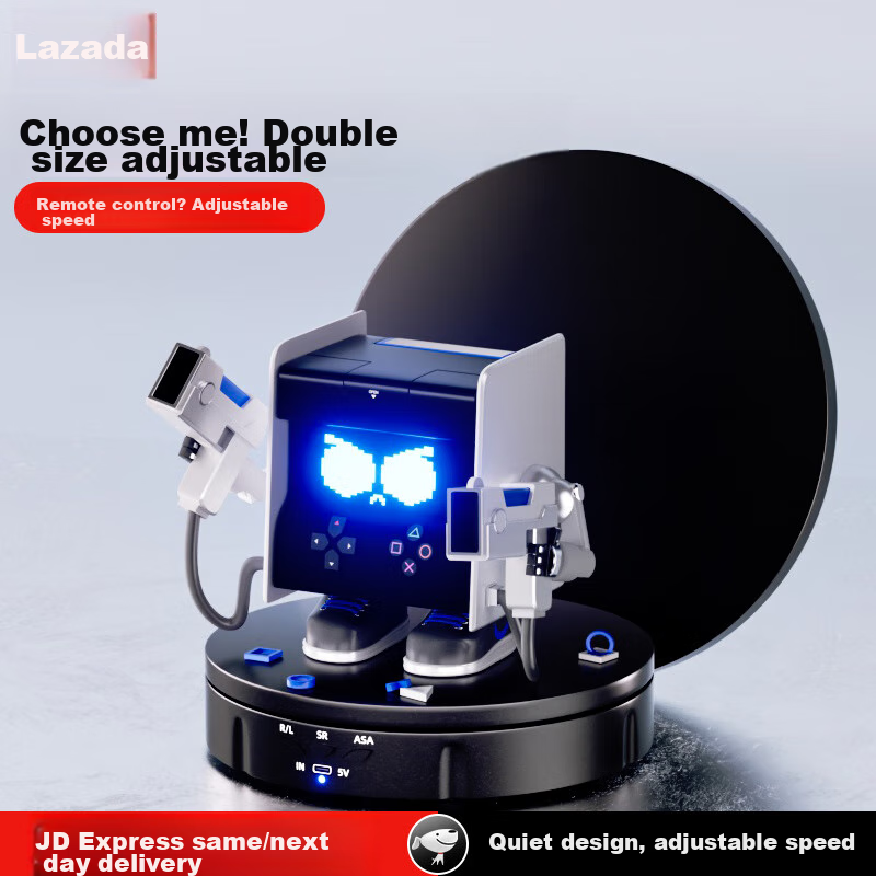 LATZZ 360° электрический поворотный стол для видеосъемки и фото - регулируемая скорость, беспроводное управление,
