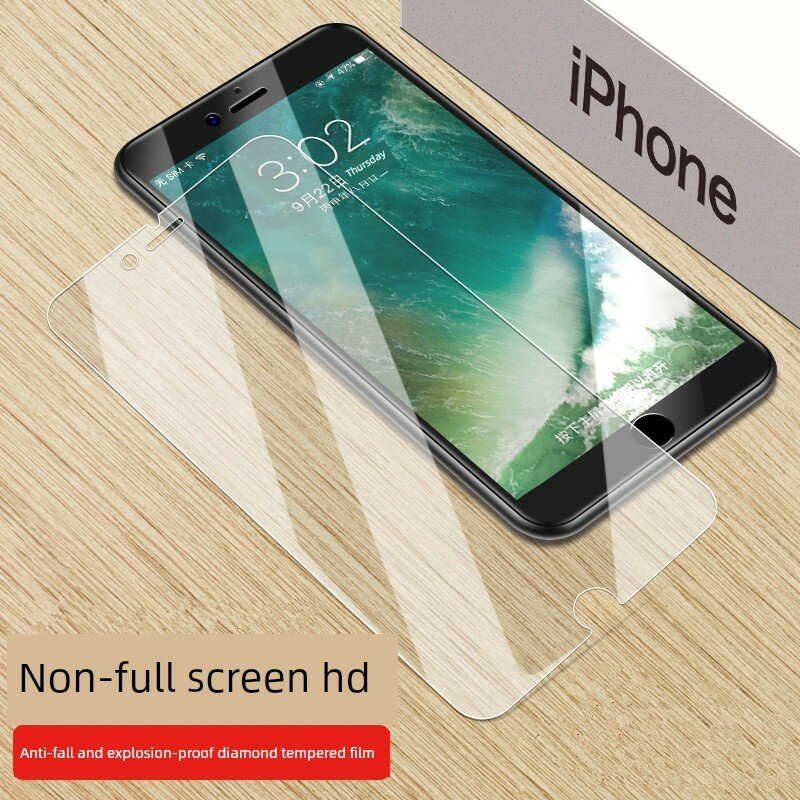IPhone 6 Plus Полуэкранная защитная пленка из закаленного стекла с высокой прозрачностью, комплект из 3 шт