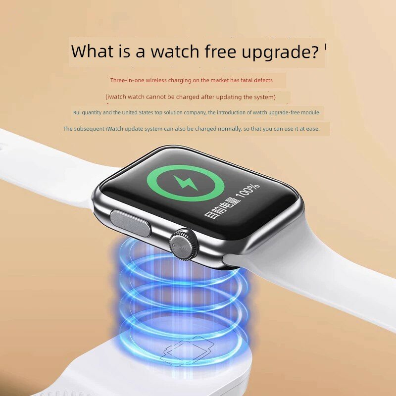 Беспроводная зарядка 3 в 1 для экосистемы Apple, совместимость с MagSafe, без необходимости обновления прошивки