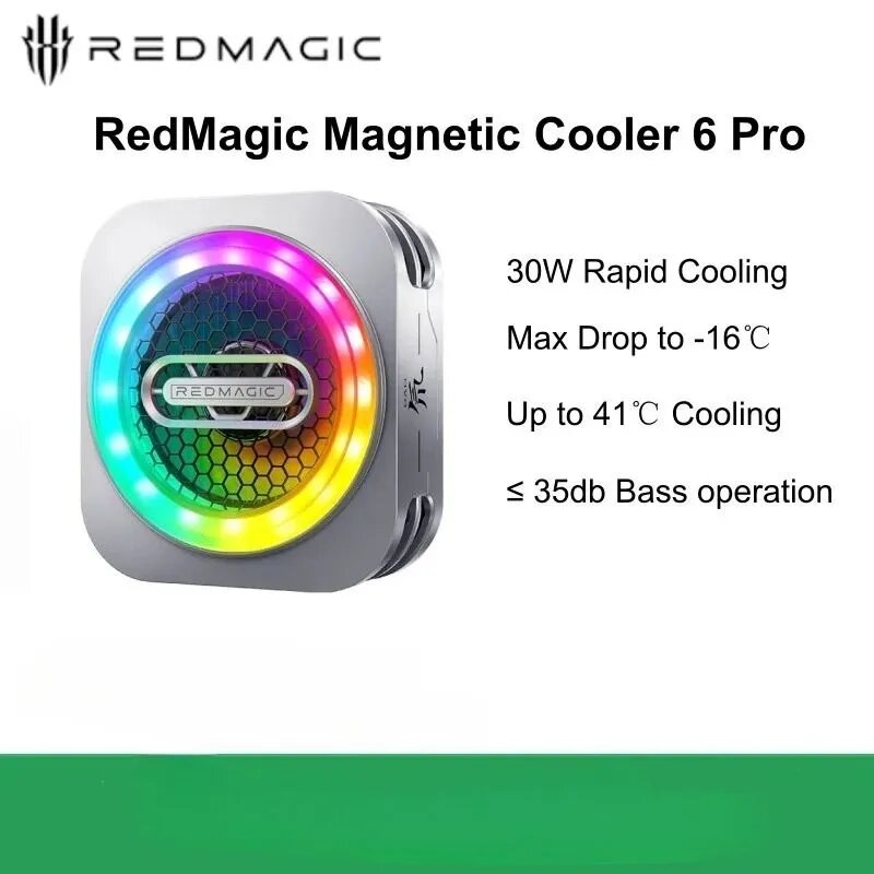 Nubia RedMagic Cooler 6 Pro Магнитное охлаждение радиатора телефона и контроль температуры AI