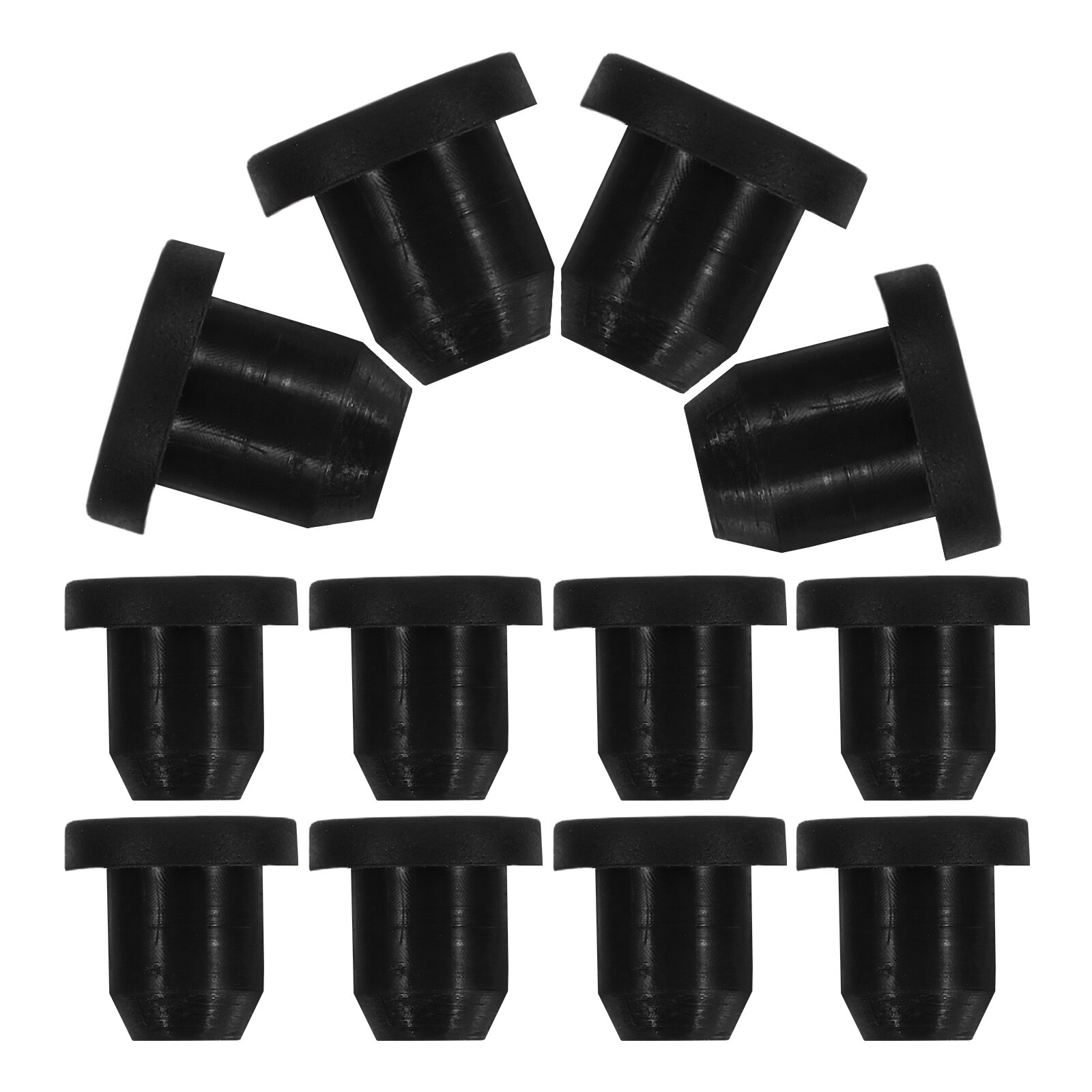 Черные силиконовые заглушки для отверстий, 40 шт