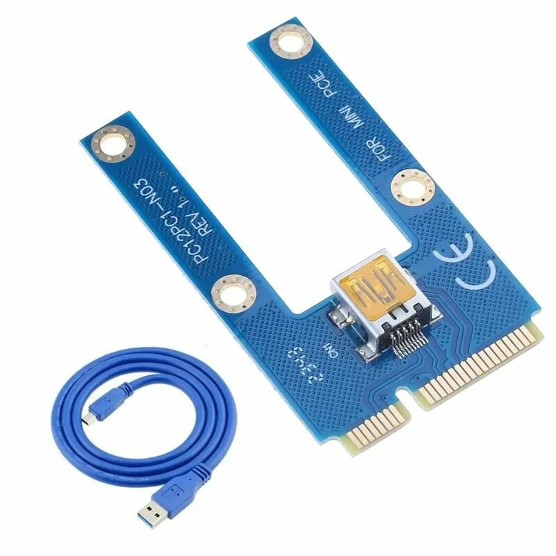 Mini PCIE Конвертер-адаптер Pci для express 1X-16X Riser Card USB 3.0 Удлинитель майнинга биткоинов BTC, Компьютерное охлаждение и другие запасные части