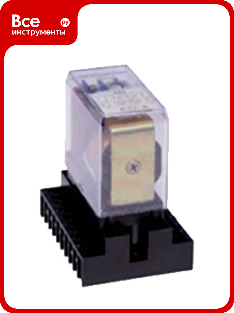 Реле промежуточное Электротехник РПУ-2М-211-6440-У3, 220В/50Гц, под винт, 6А, 4з и 4р, IP40, ET012295