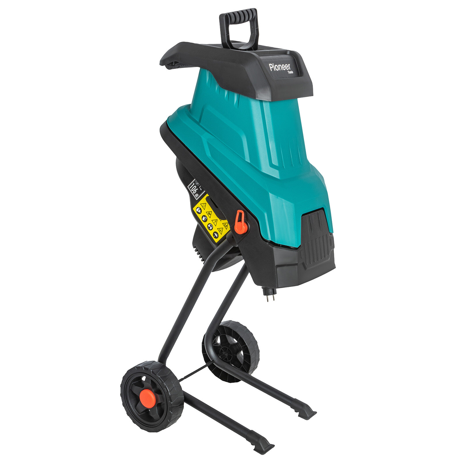 Садовый измельчитель электрический Pioneer ESH-2630-01 2,6кВт, толщина до 45 мм, объем мешка 45 л, нержавеющие стальные лезвия 3 шт