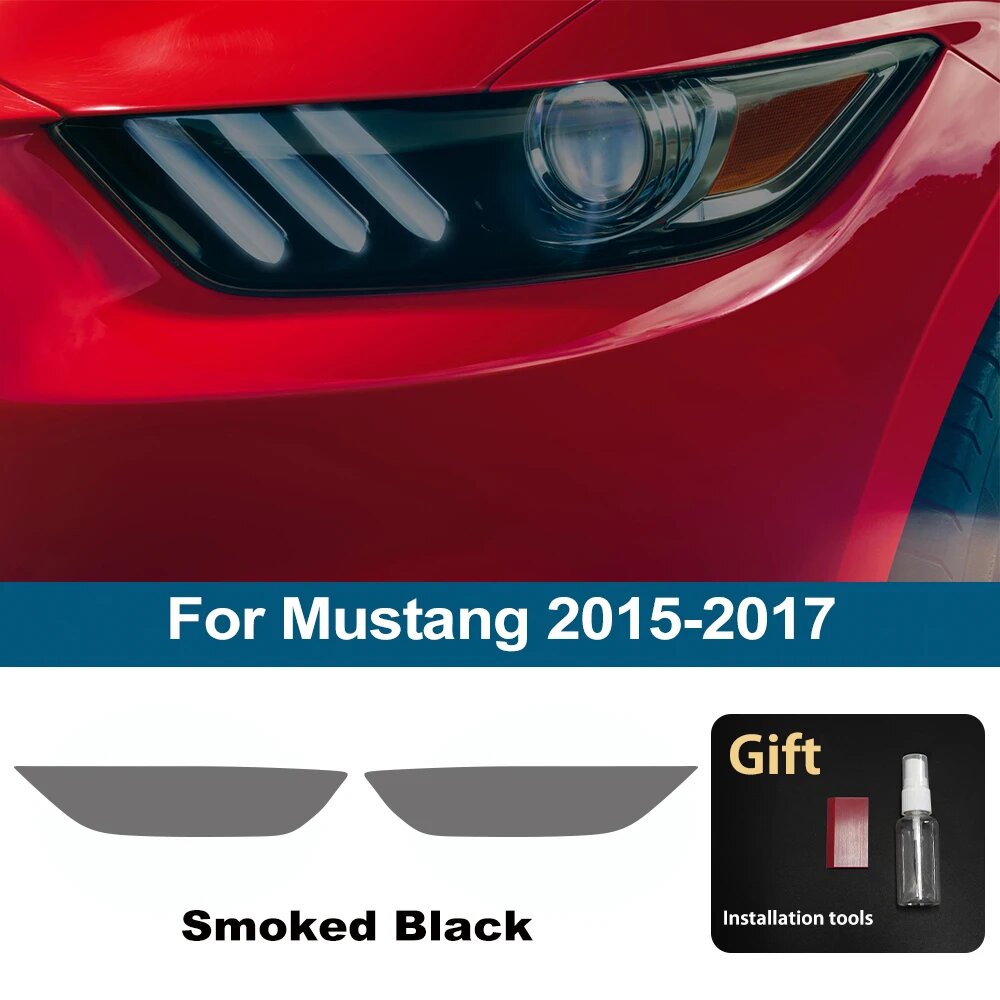 Защитная пленка на фары Ford Mustang 2015-2017, Style: For 15-17 SMK