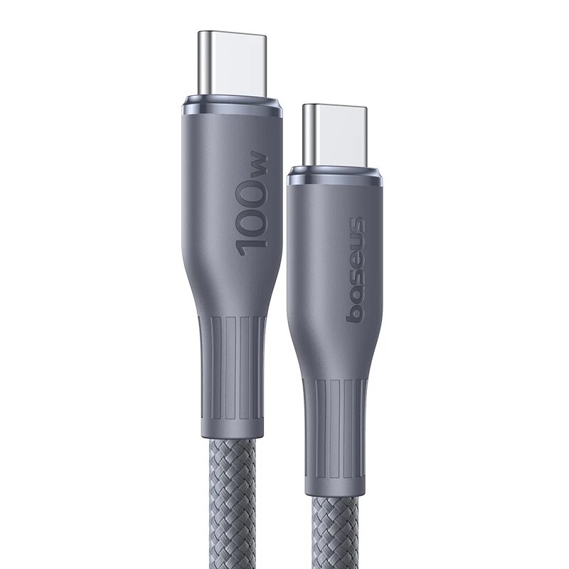 Baseus 100W USB-C - USB-C кабель, 1 м, Grey