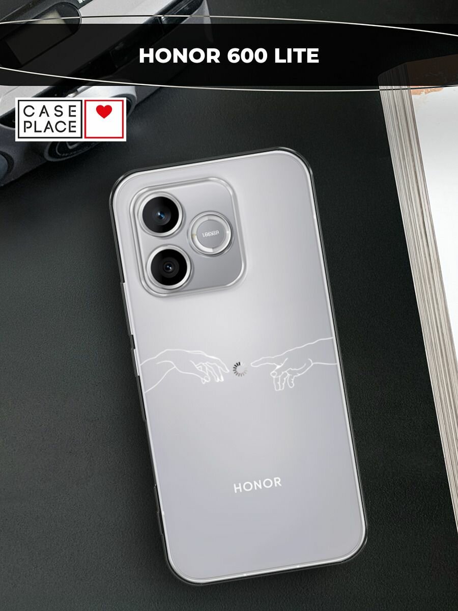 Чехол на Honor 600 Lite / Хонор 600 Лайт с принтом Загрузка творения, прозрачный