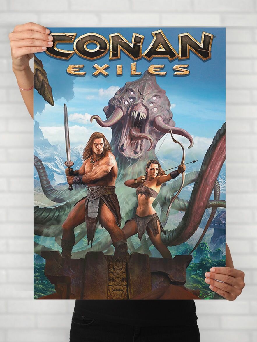 Плакат на стену для интерьера Конан Эксайлс (Conan Exiles 6) - Постер по игре формата A1 (61x84 см)