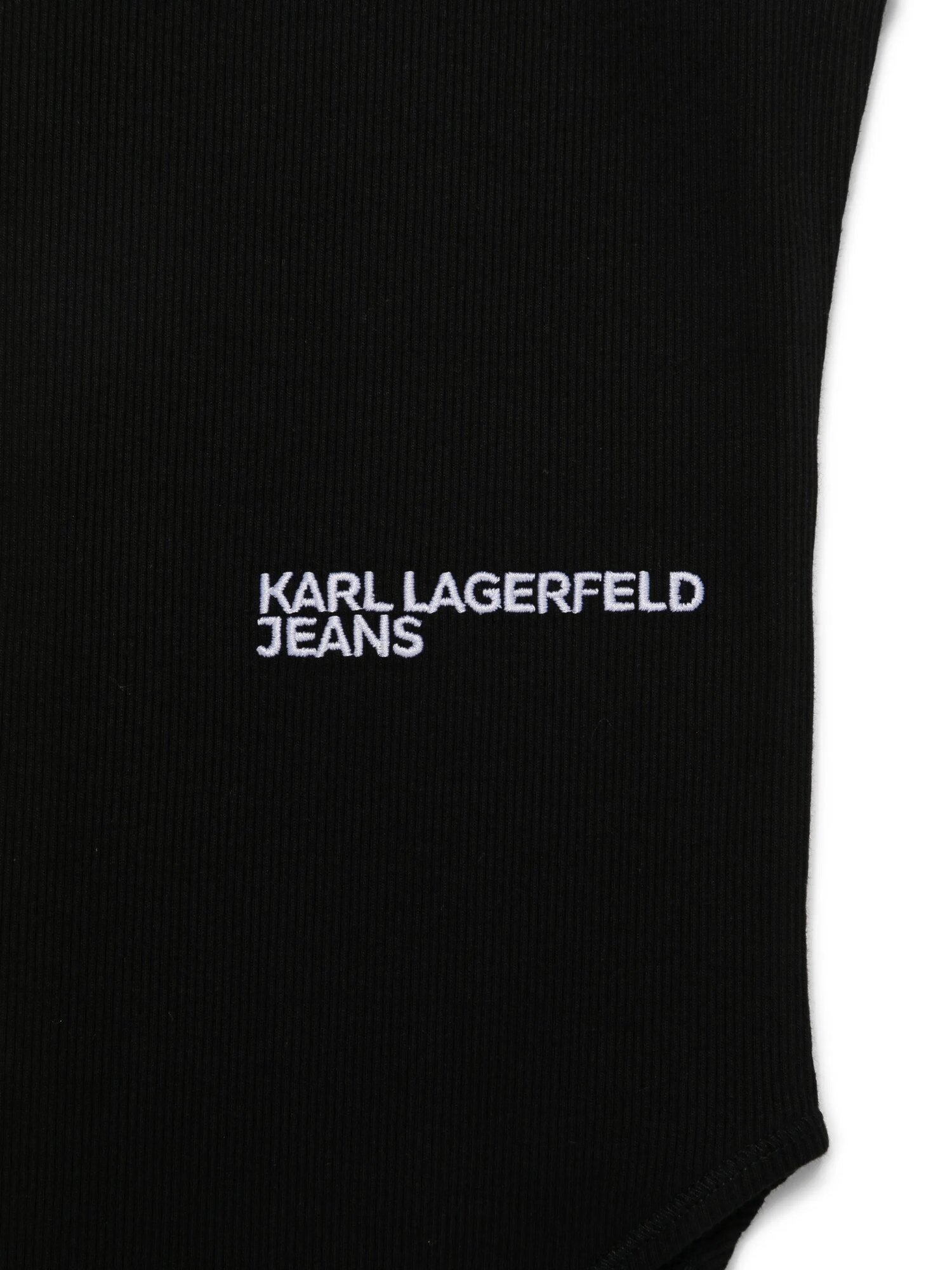 Боди бельевое KARL LAGERFELD JEANS, размер 34, черный (black) — фото 1