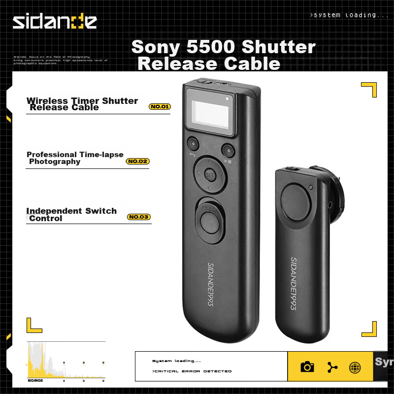 Sidande RST-5500S2 Беспроводной таймер-кабель Анти-вибрация B-метр для камер Sony DSLR Цвет：Интерфейс 5500 S1