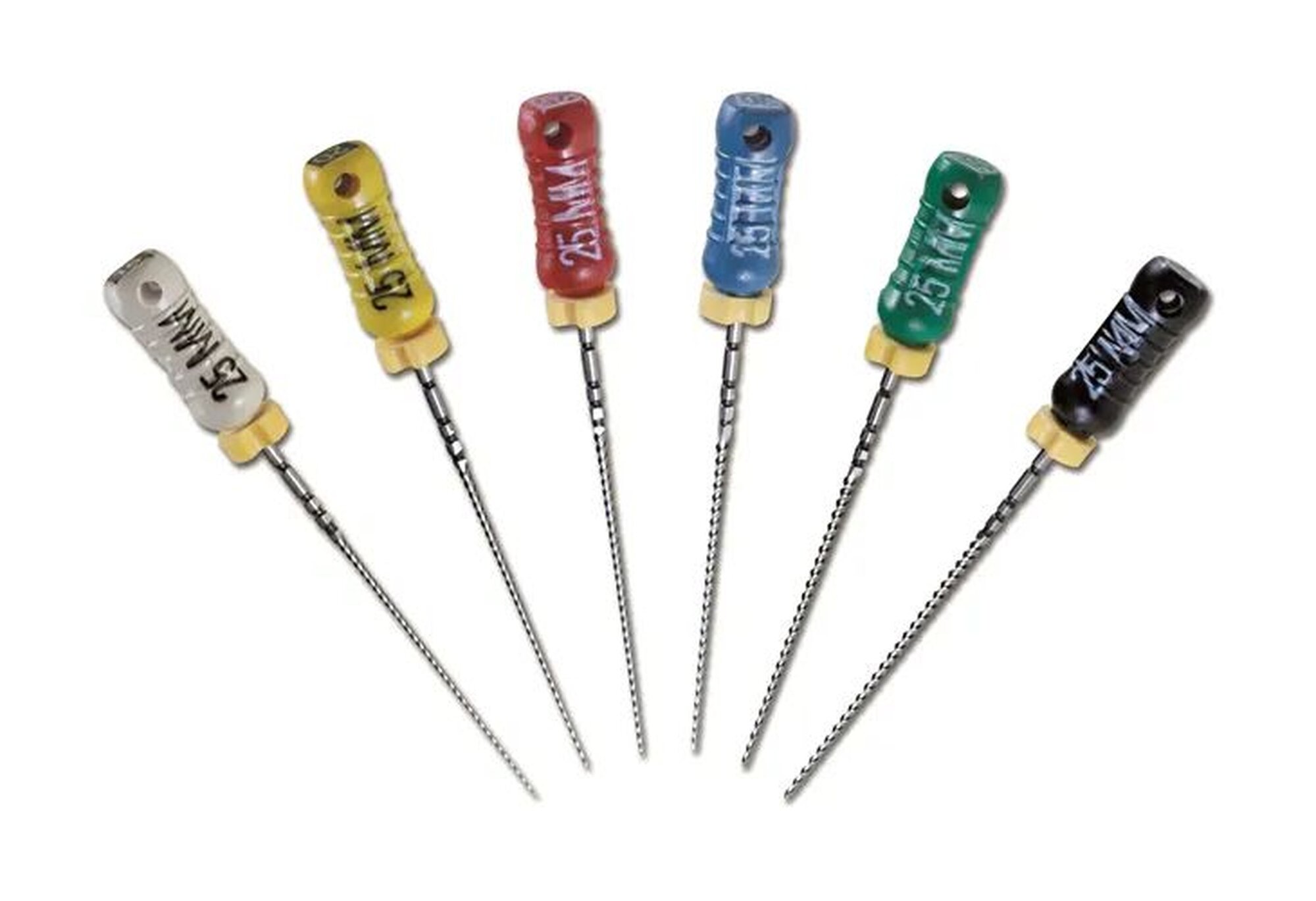 Римеры VDW Pro-Endo 25 мм №08, трехгранные для эндодонтии, нержавеющая сталь, 6 шт.