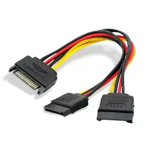Разветвитель кабеля SATA 20 см, 5 шт. прямой мужской к женскому для настольного компьютера