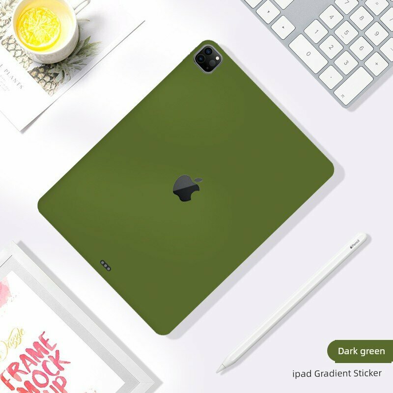 IPad Air 2025 11 дюймов Защитная пленка с полным покрытием и рамкой, цвет Моховый зеленый