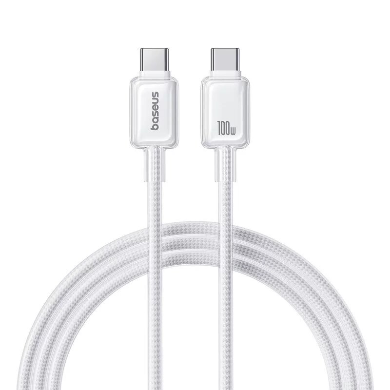 Кабель для быстрой зарядки Baseus 100W USB-A на USB-C для iPhone 17 16 15 14 Pro Max Lightning USB-C на C_2 м