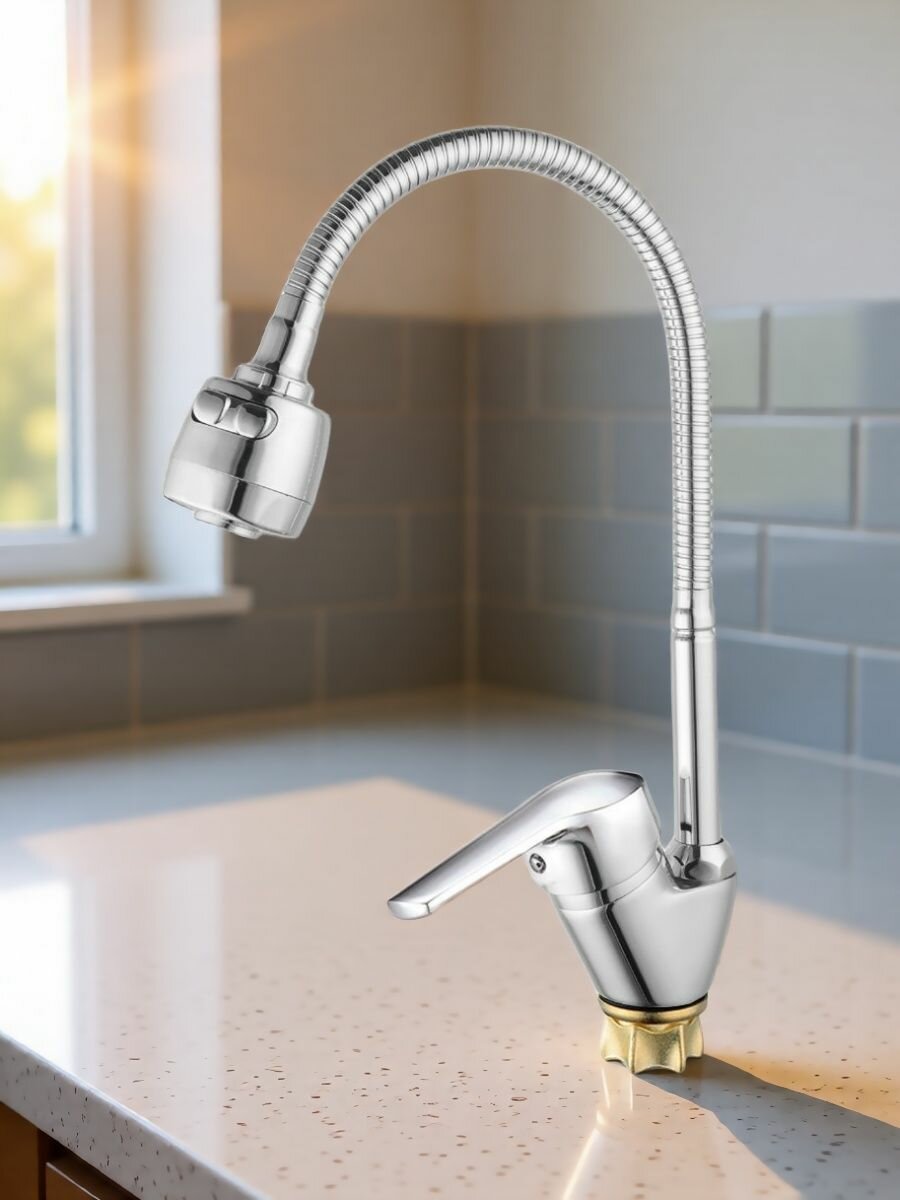 Смеситель VIKO для кухни с гибким изливом V-3574