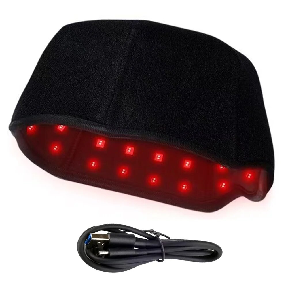 Шапка для роста волос ZONGKUNG, красный свет, 100 LED
