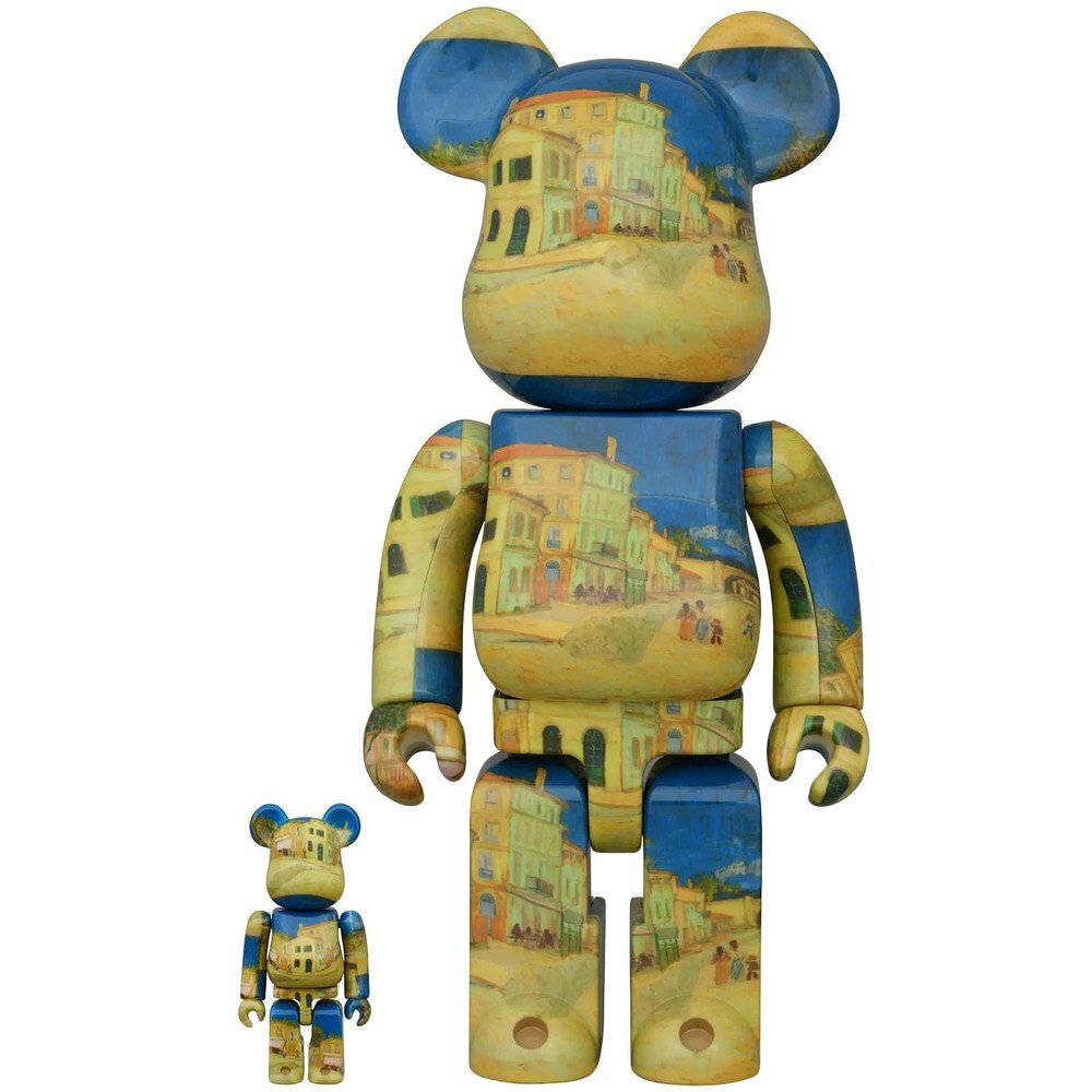 Фигура Bearbrick Medicom Toy Set Van Gogh The Yellow House 400% and 100%