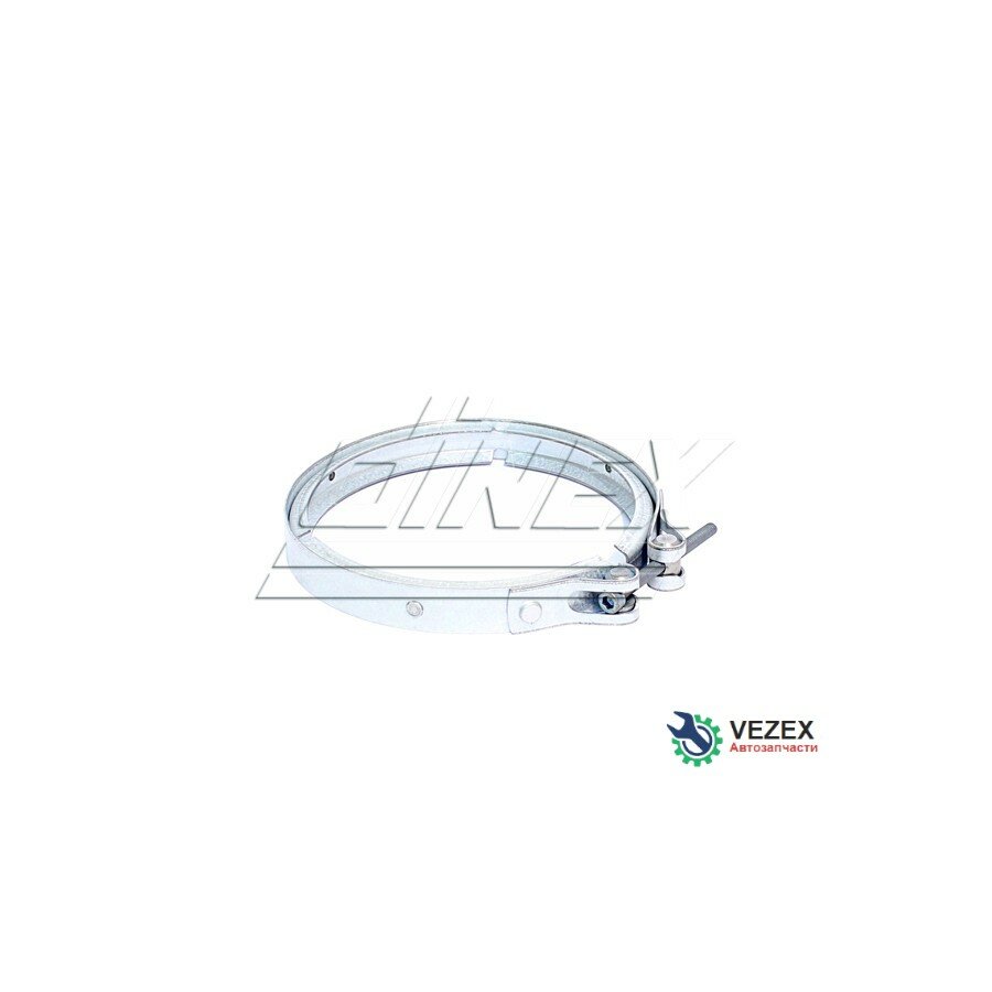 DINEX 80921 хомут глушителя! (цинк) Premium усиленный D=127/151 V-образный\ Volvo FH12/16