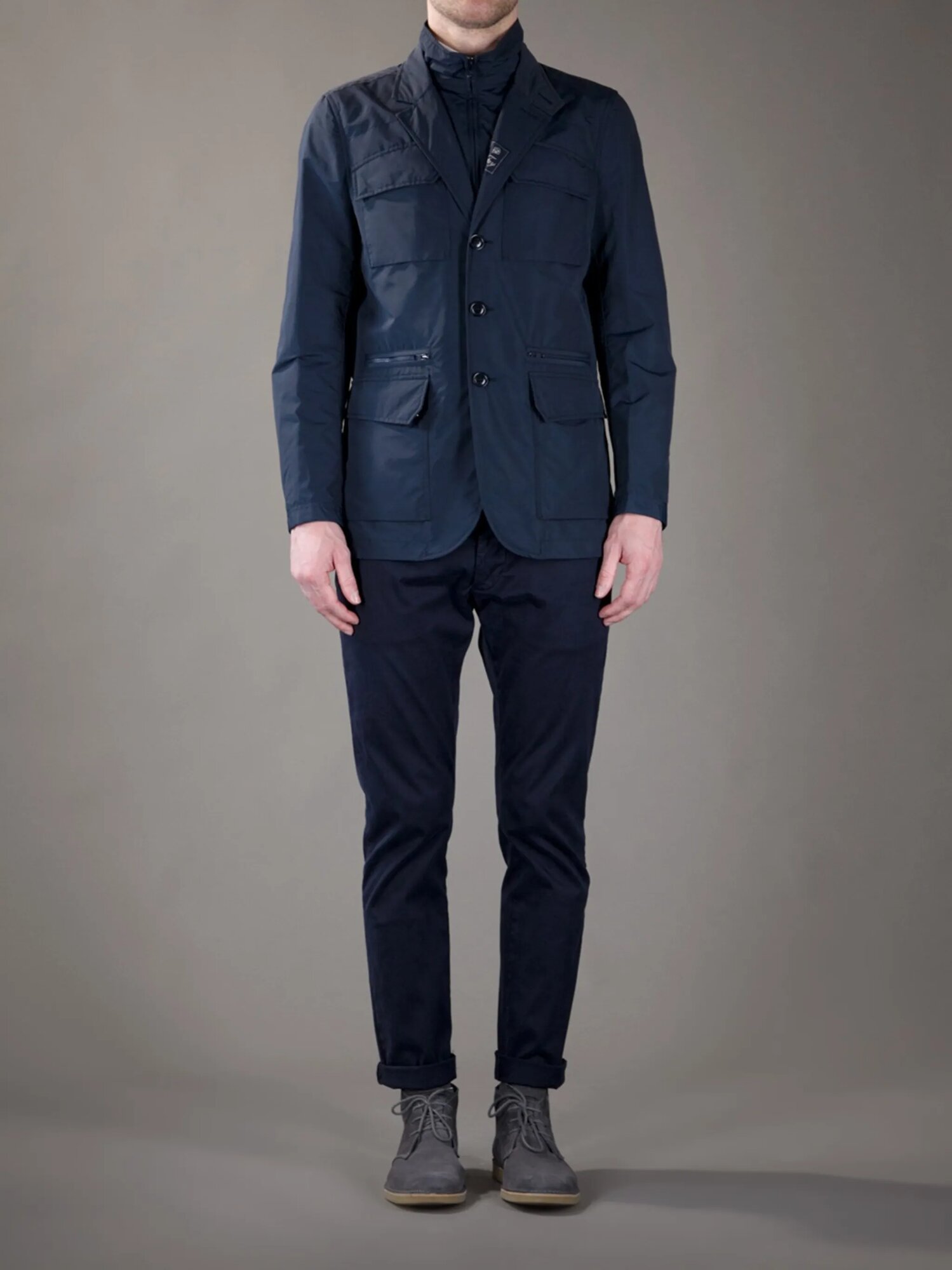 Куртка FAY Double layer jacket, размер 3XL, blue — фото 1