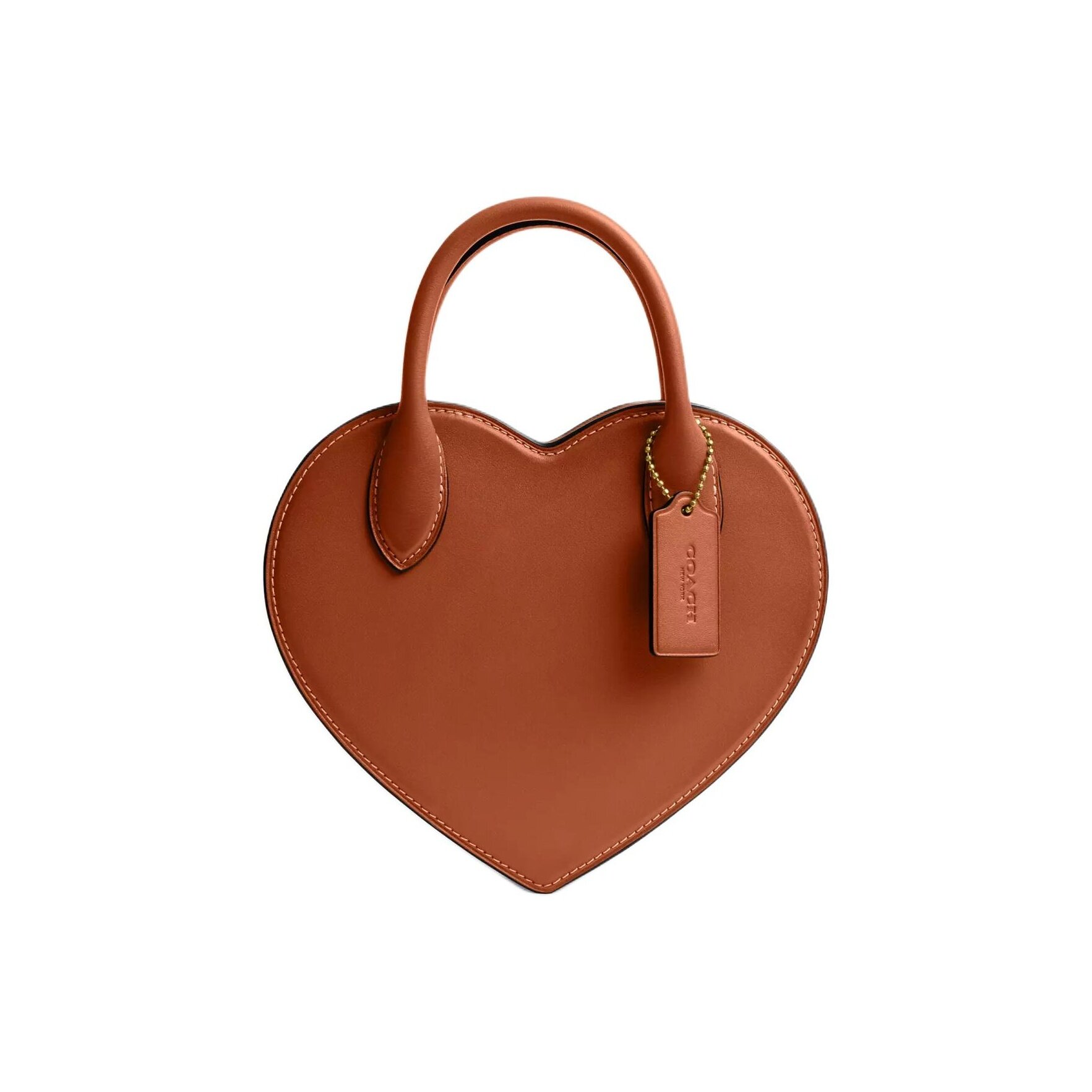 Сумка Coach, фактура матовая, коричневый — фото 1