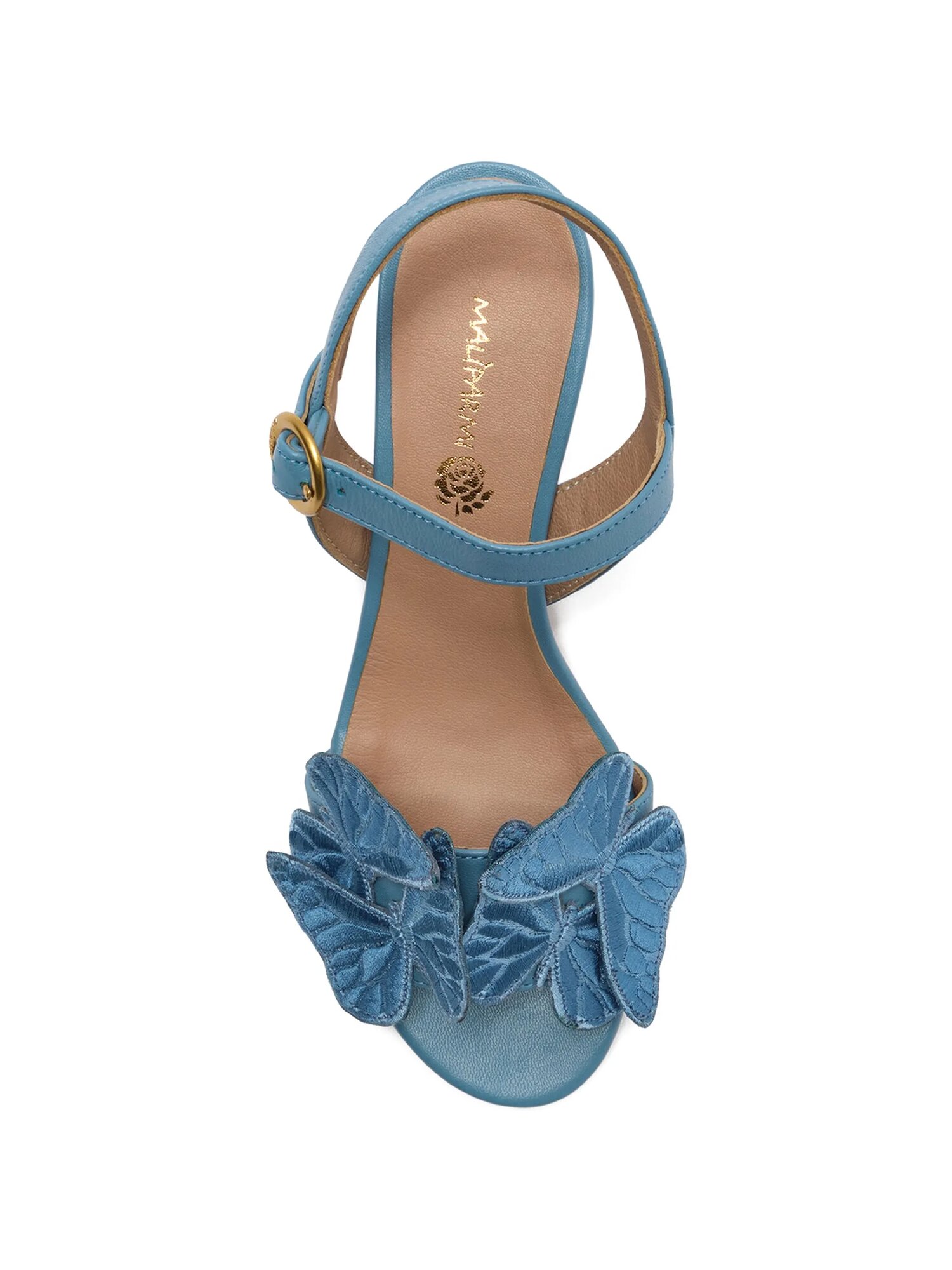 Босоножки Maliparmi Butterfly-appliqué sandals, размер 40, blue — фото 1