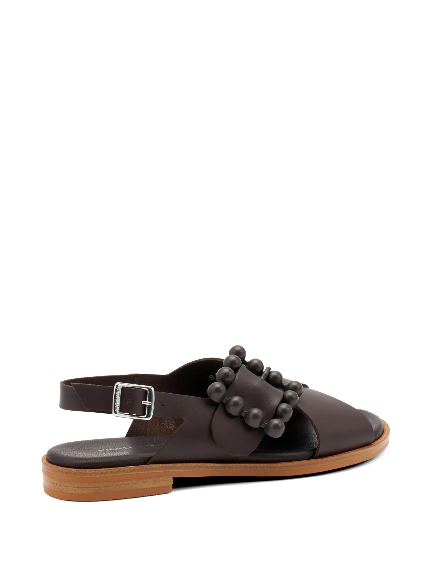 Босоножки Frau Beaded-buckle sandals, размер 37, brown — фото 1