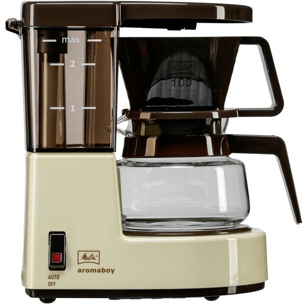 Капельная кофеварка Melitta Aromaboy 1015-03, бежевый, 550 Вт, объём 0,31 л (2 чашки), автоматическое отключение