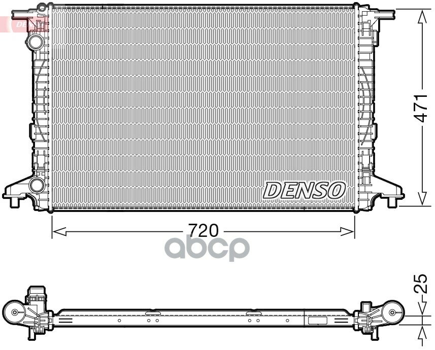 Радиатор охлаждения Denso арт. DRM02043