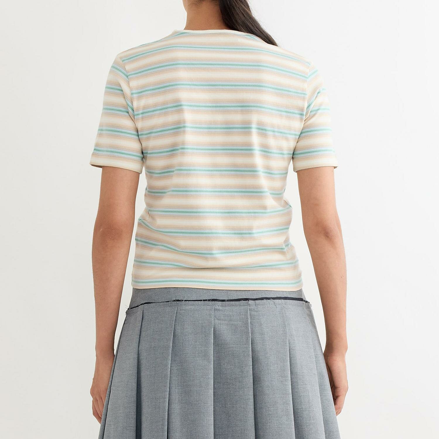 Футболка AURALEE Футболка Auralee Gradient Stripe Jersey Tee, размер 2 — фото 1