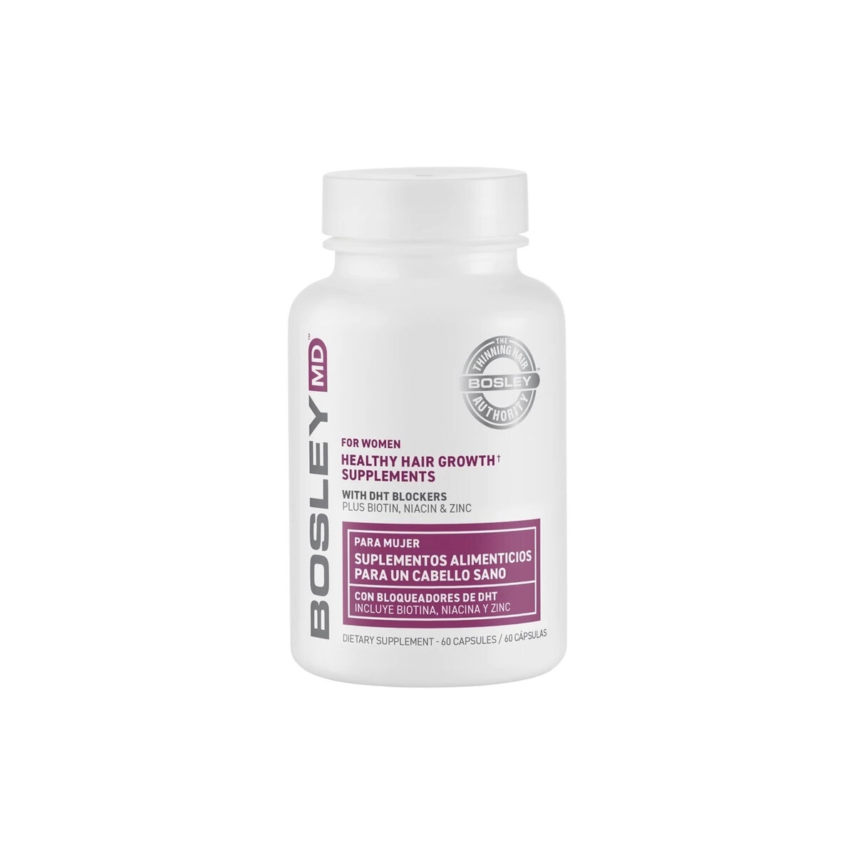 Витаминно-минеральная добавка Bosley For Women Healthy Hair, для активации роста волос, 60 шт.