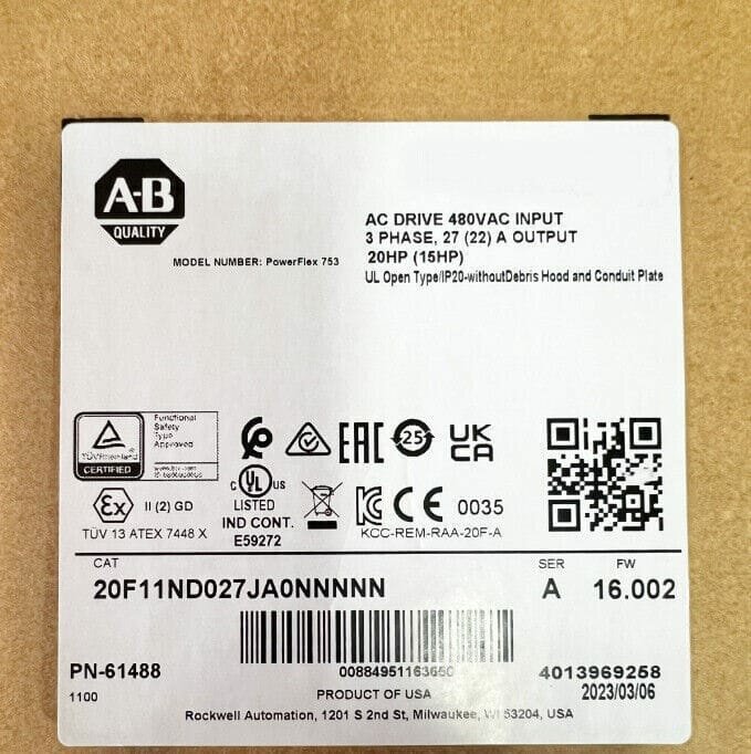 Модуль Allen-Bradley 20F11ND027JA0NNNNN