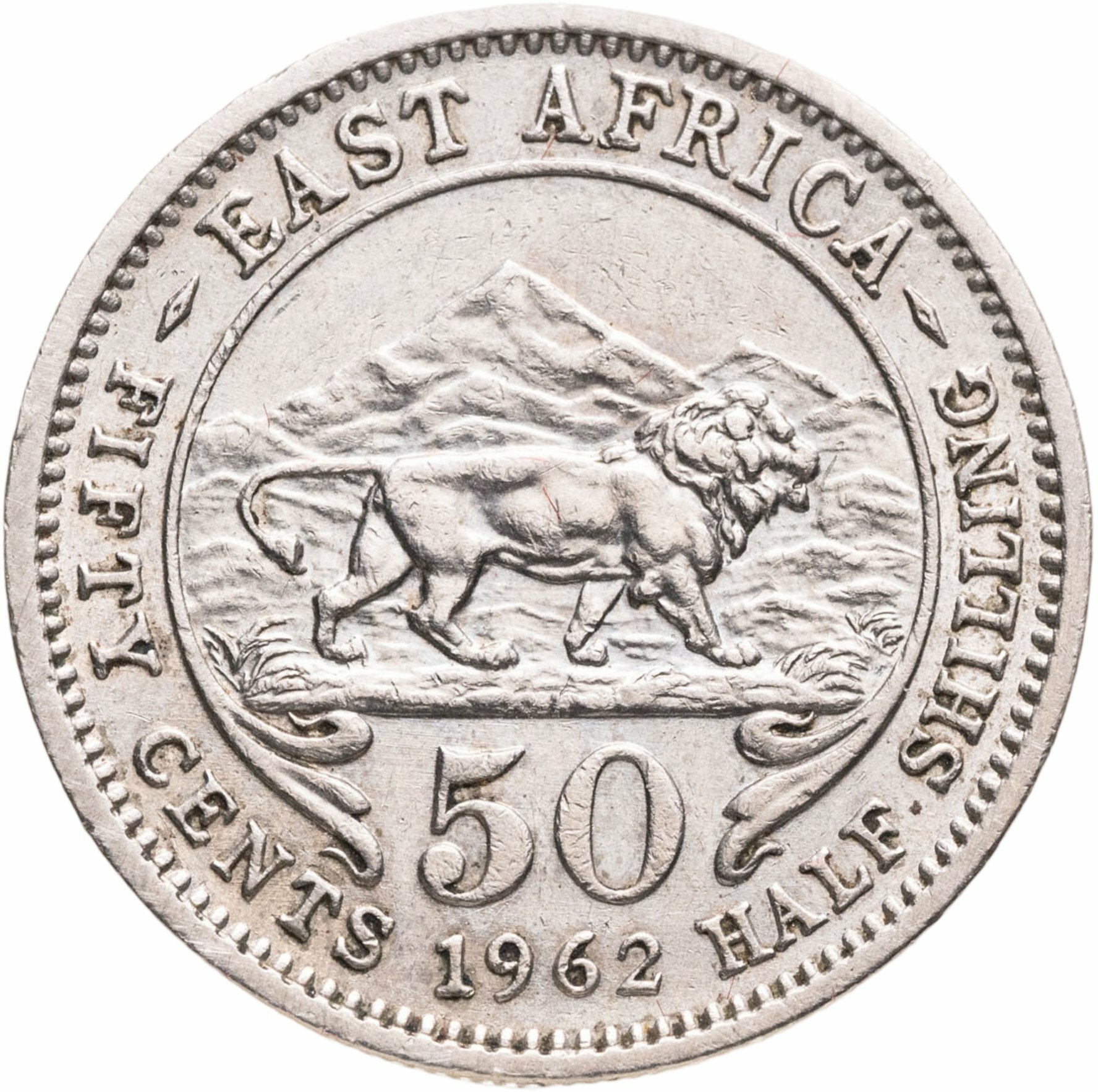 Британская Восточная Африка 50 центов (cents) 1962