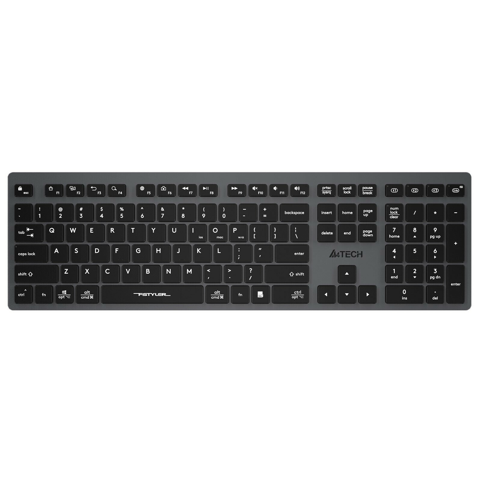 Клавиатура FBX50C черный USB беспроводная BT/Radio (FBX50C
