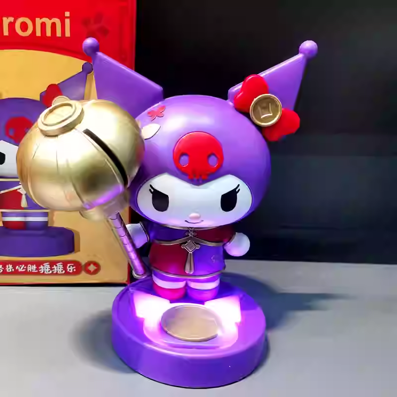Фигурка Kuromi с вибрацией Sanrio коллекционная новая подлинная импортная игрушка высота 10 см